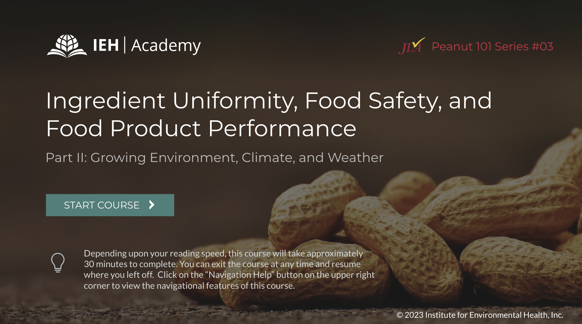 Peanut 101: Ingredient Uniformity (PART II) - IEH Academy