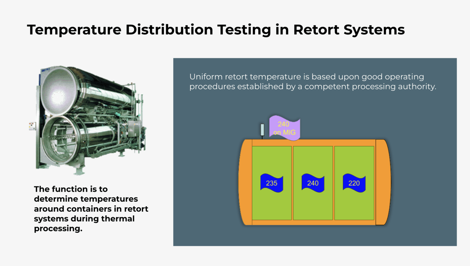 Temperature Distribution Testing in Retort Systems - IEH Academy