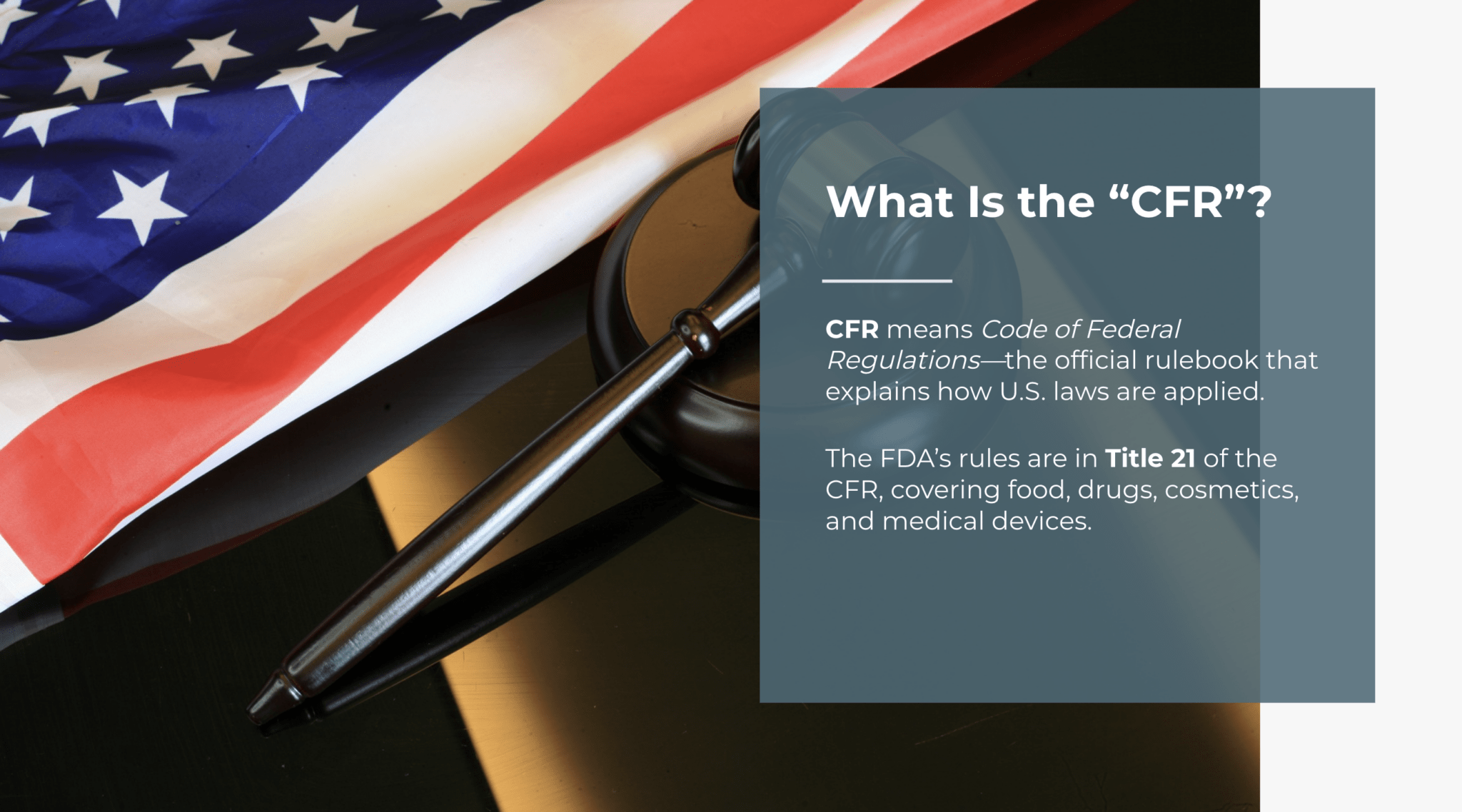 Introduction to FDA Food Regulation Framework - IEH Academy